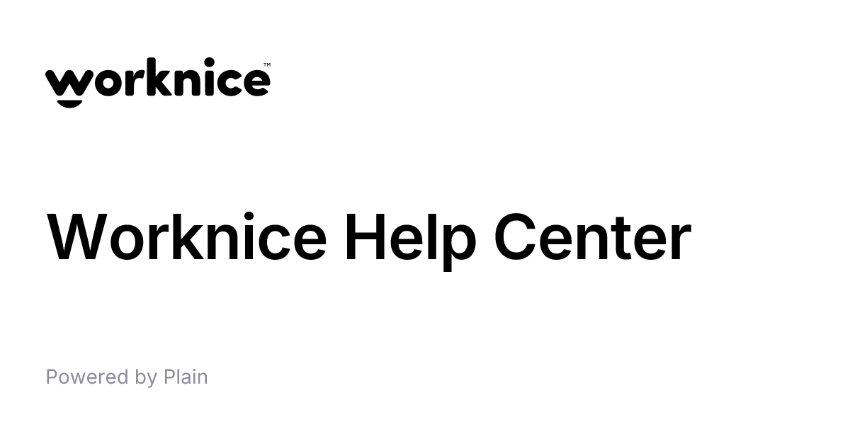 Worknice Help Center